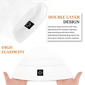 DANMY Baby Beanie Hat, Newborn Toddler Winter Warm Knit Hat, Kids Soft Beanie Cap