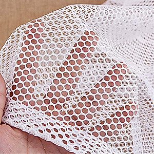 3 Pcs Commercial Mesh Laundry Bag - 20" x 28" - Sturdy white Mesh Material With Drawstring Closure. Ideal Machine Washable Mesh Laundry Bag For Factories, College, Dorm and Apartment Dwellers