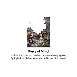 Springbok 500 Piece Jigsaw Puzzle Winter Windmill - Made in USA