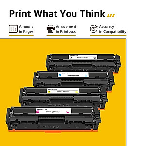 CMYBabee Compatible Toner Cartridge Replacement for HP 206A W2110A W2111A W2112A W2113A for HP Color LaserJet Pro M255dw MFP M283fdw M283cdw M282nw M283 M255 Printer (Black Cyan Yellow Magenta,4-Pack)