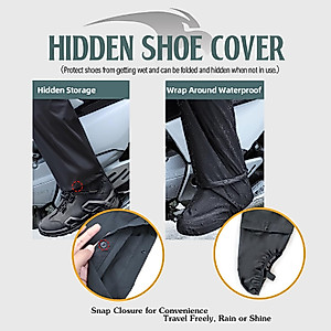 VIKAMAKA Waterproof Rain Suit for Men,Lightweight Rain Jackets and Pants Portable Reflective for Motorcycle Cycling Rain Gear