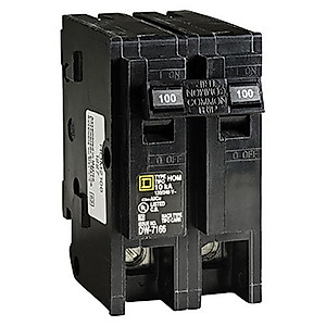 Square D by Schneider Electric HOM2100CP Homeline 100-Amp Two-Pole Circuit Breaker (Pack of 1)