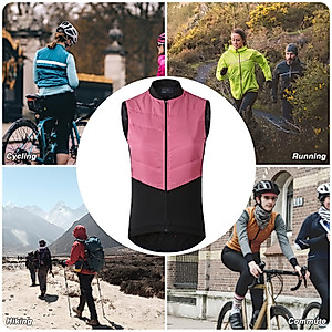 CATENA Space Cotton Women Cycling Vest Lightweight Puffer Warm Sleeveless Jacket Windbreaker Waterproof Coat