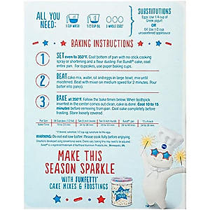 Pillsbury Stars & Stripes Cake Mix, Vanilla, 15.25 oz