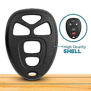 Keyless2Go Replacement for New Shell Case and 5 Button Pad for Remote Key Fob with FCC OUC60270 - Shell ONLY (2 Pack)
