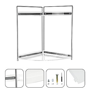 Lvssci Bathroom Countertop Organizer，2 Tier Acrylic Tray Vanity Counter Skincare Organizer Shelf,Standing Rack Home Storage Holder forKitchen