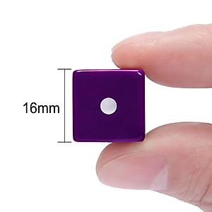 Yellow Mountain Imports Ultimate Right Angle 6-Sided Dice - Set of 100 (16mm) for Board Games, Dice Games, Math Games