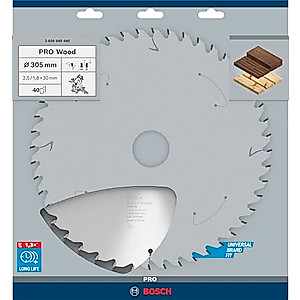 Bosch 2608640440 Circular Saw Blade "Top Precision" Opwob 12inx30mm 40T