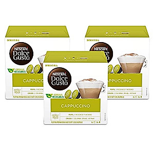 NESCAFÃƒâ€° Dolce Gusto Coffee Capsules Cappuccino, 16 Count (Pack of 3)
