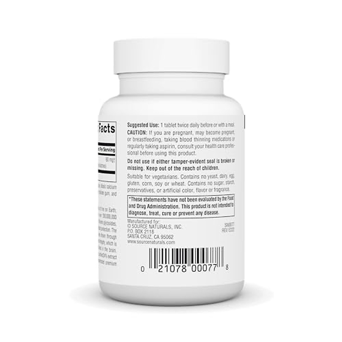 Source Naturals Ginkgo-24 Biloba Extract 60 Mg, 120 Tablets