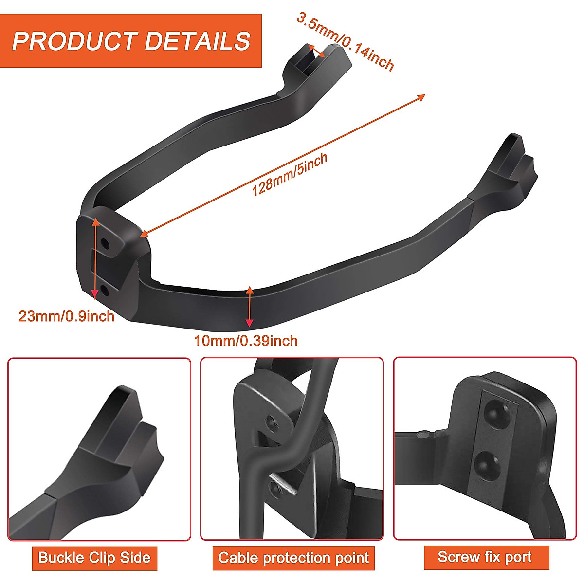 TOMALL Scooter Replacement AccessoriesIncludes Rear Fender Mudguard Bracket Support and Fender Fishtail Compatible for xiaomi M365/ M365 Pro Scooter