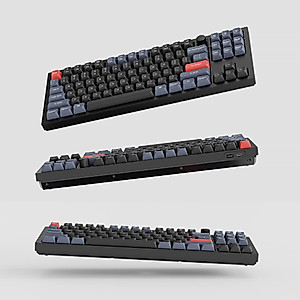 Keychron Q3 Wired Custom Mechanical Keyboard Knob Version, TKL QMK/VIA Programmable Macro with Hot-swappable Gateron G Pro Brown Switch Double Gasket Compatible with Mac Windows Linux (Black)