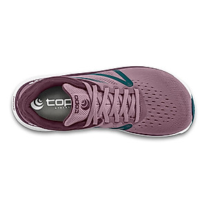 Topo Athletic Women's Magnifly 4 Comfortable Cushioned Durable 0MM Drop Road Running Shoes, Athletic Shoes for Road Running, Mauve/Navy, Size 8