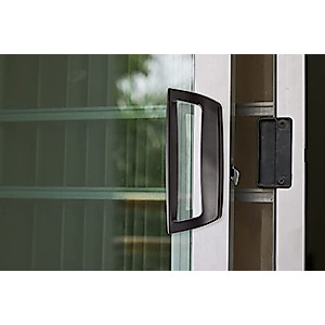 Wright Products - Mortise Patio Door Handle, Wood/Black 3-15/16 in