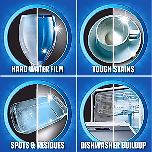 Finish Powder Dishwasher Booster, Lemon Sparkle 14 Oz Bottle, Hard Water Booster (Pack of 3)