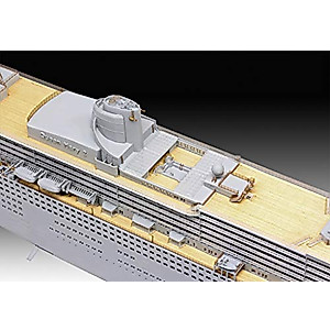 Revell RV05199 1:400-Queen Mary 2 Platinum Edition Plastic Model kit, Multicolour, 1/400