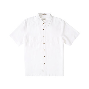 Quiksilver mens Tahiti Palms 4 Button Down Shirt, White, XX-Large US