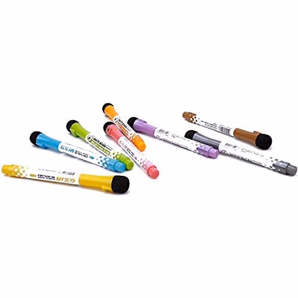 YES4QUALITY Magnetic Dry Erase Markers with Eraser Cap - 8 Pack, Fine Tip, Low Odor - White Board Markers Perfect for Dry Erase Whiteboards in the Office, Classroom or at Home