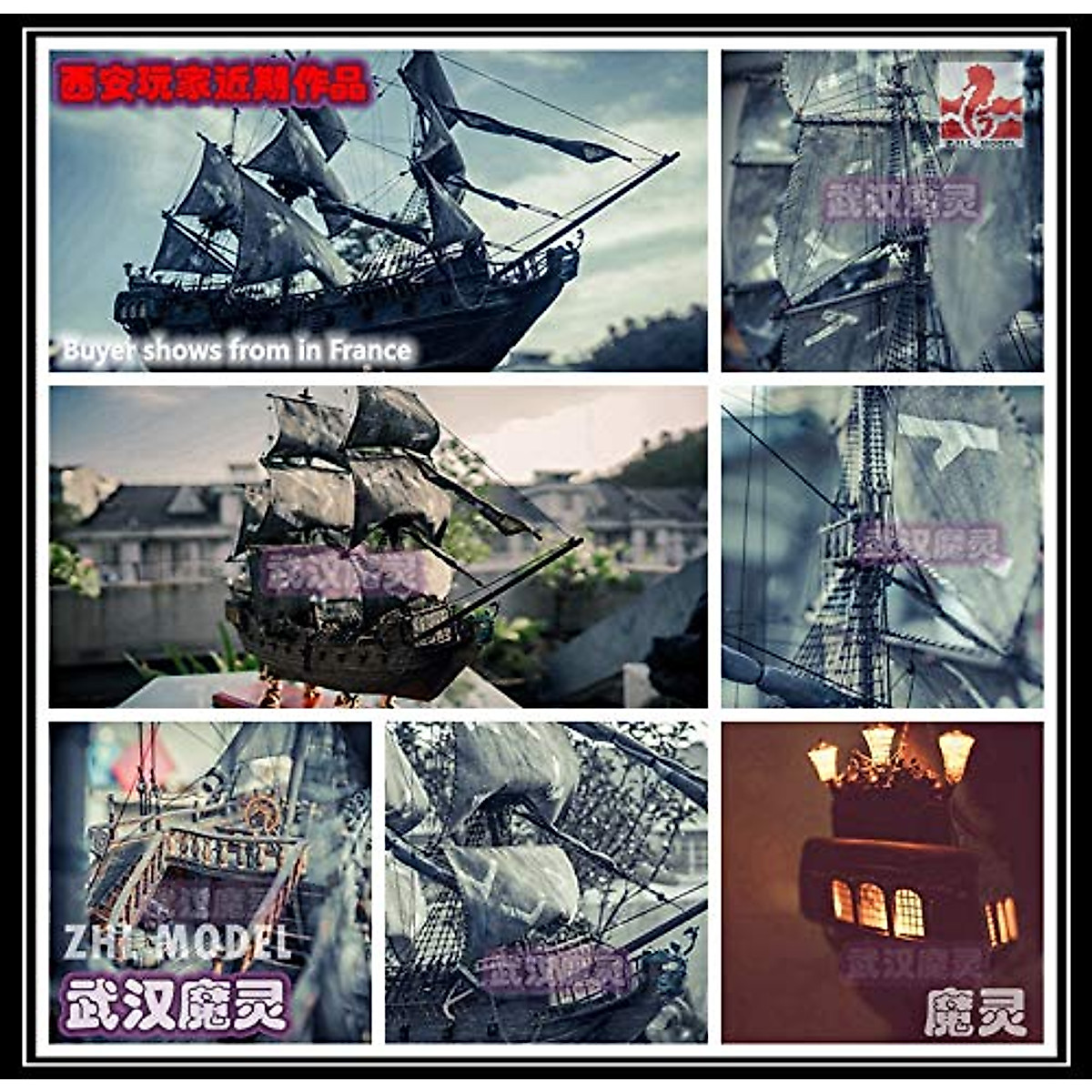 The Black Pearl Golden Version 2021 Wood Model Ship kit 31 inch