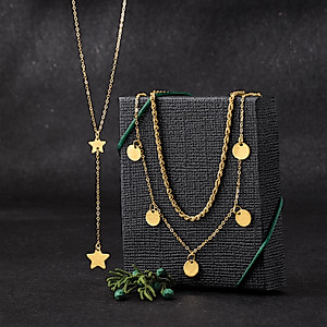 RS Pure by Ross-Simons Italian 14kt Yellow Gold Star Y-Necklace. 18 inches