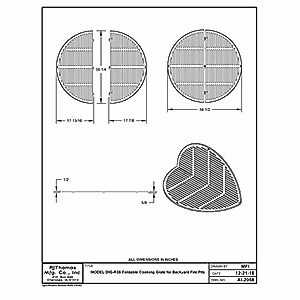 Pilot Rock - Foldable Cooking Grate 35" Diameter - Made in The USA