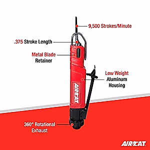 AIRCAT Pneumatic Tools 6350 Low Vibration Reciprocating Air Saw 9,500 Strokes per Minute