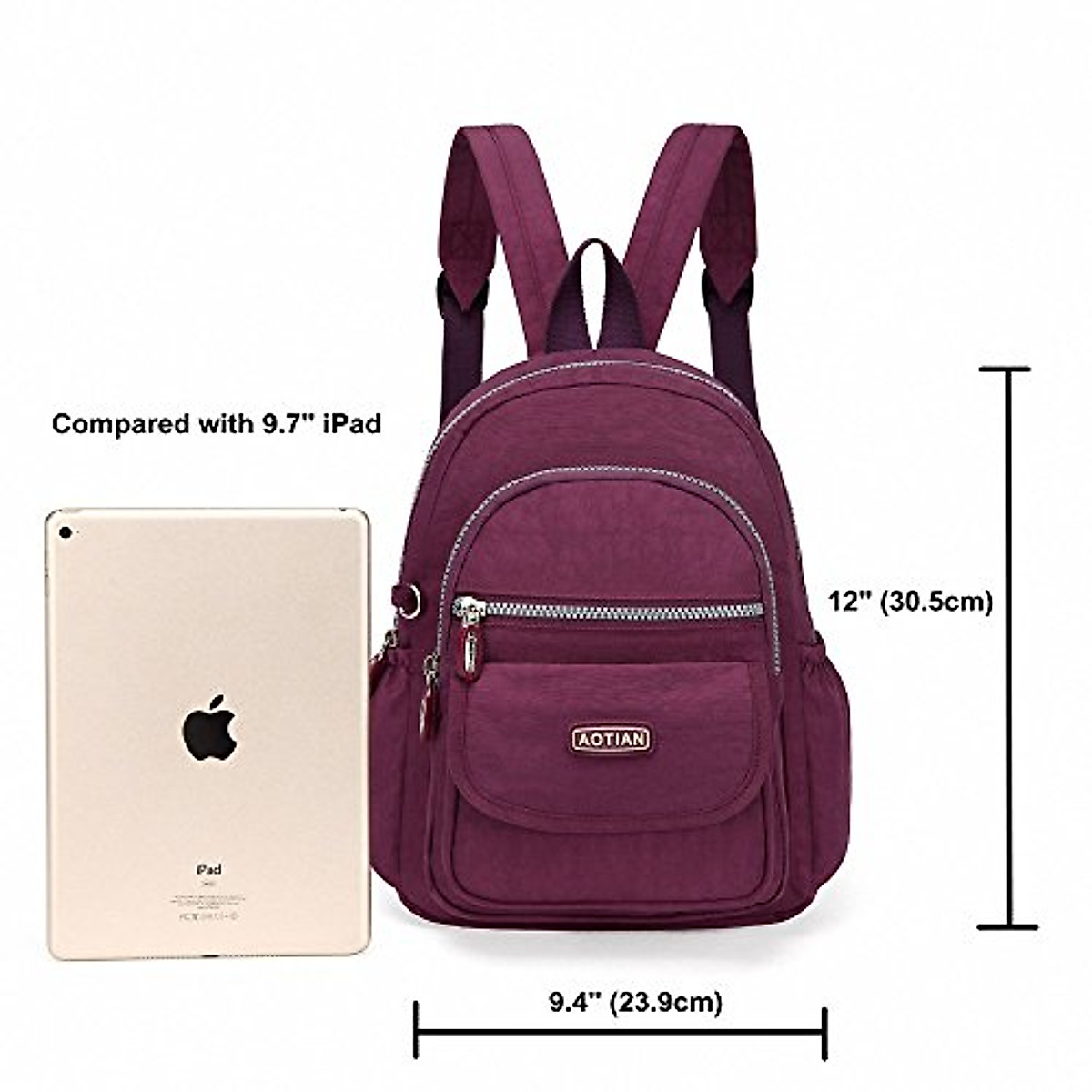 AOTIAN Mini Nylon Women Backpacks Casual Lightweight Small Daypack for Girls