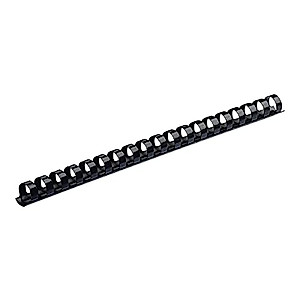 Fellowes 52325 Plastic Comb Bindings, 3/8-Inch , 41-55 Sht Capacity,100/Pk,Bk