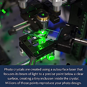 3D Laser Gifts Crystal Keychain Square, Laser Etched Photo, Personalized Engraved Glass, Birthday, Anniversary, Wedding