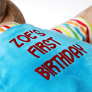 Let's Make Memories Personalized Hop 'N' Cuddle Plush Bunny - Easter Bunny for Kids