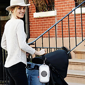 Skip Hop On-The-Go Wipes Dispenser, Grab & Go, Grey