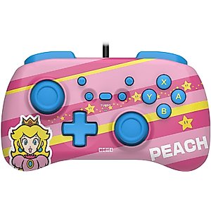 HORI Nintendo Switch HORIPAD Mini (Peach) Wired Controller Pad - Officially Licensed By Nintendo