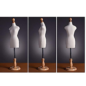 Tailors Dummy Mannequins 1:2 Scale Small Dressmakers Dummy Famale, Tailor Manikins Doll Dress Form Display, Dollhouse Accessories Decoration Dressform Mannequin