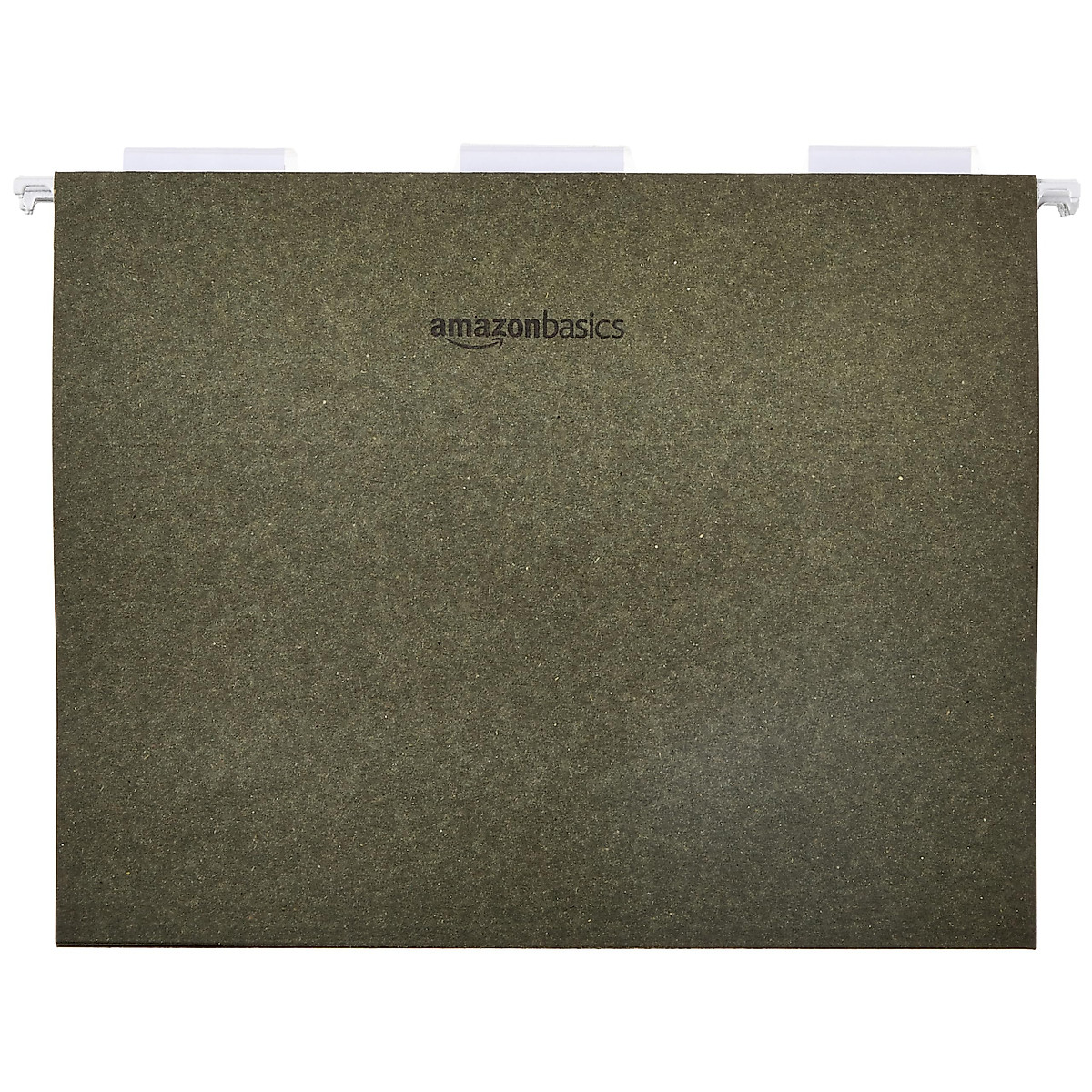 Amazon Basics Hanging File Folders, Letter Size, Standard Green, 1/5-Cut Tabs, 75 per box