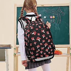 CHSIN Kawaii Mushroom School Backpack for Girls-Boys Elementary School Bookbag Daypack for Kids