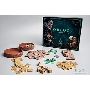 Orlog - Board Game for 2 Players - Assassin's Creed Valhalla Dice Game - French/English