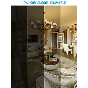 TORCHSTAR A19 LED Light Bulbs 60W Equivalent, UL Listed, 3000K Warm White, Dimmable, 9W, 800lm, Flicker Free, E26 Standard Base LED Bulb for Ceiling Fan, Lamp, 15,000hrs, Pack of 6