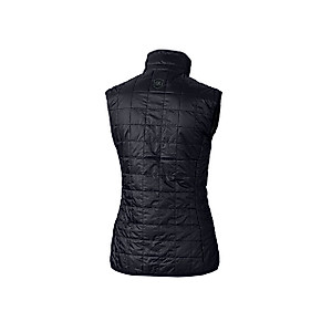 Cutter & Buck Rainier Primaloft Womens Eco Insulated Full Zip Puffer Vest, Dark Navy, X-Large