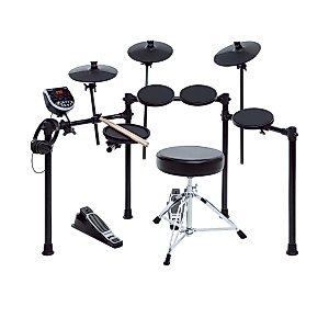 Alesis Seven-Piece Electronic Drum Burst Kit with DM6 Drum Module Includes Drum Throne, Drum Sticks, and FREE Headphones