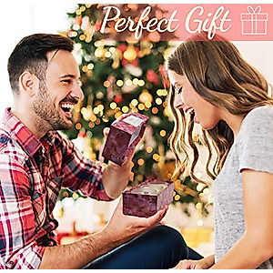 ORCHID AURA Soy Candles with Healing Crystals. Citrine, Rose Quartz, Amethyst Crystal. Eucalyptus + Lemongrass, Jasmine + Sandalwood, Clary Sage + Lavender. 3PC Scented Candle Set, 2.47oz Each