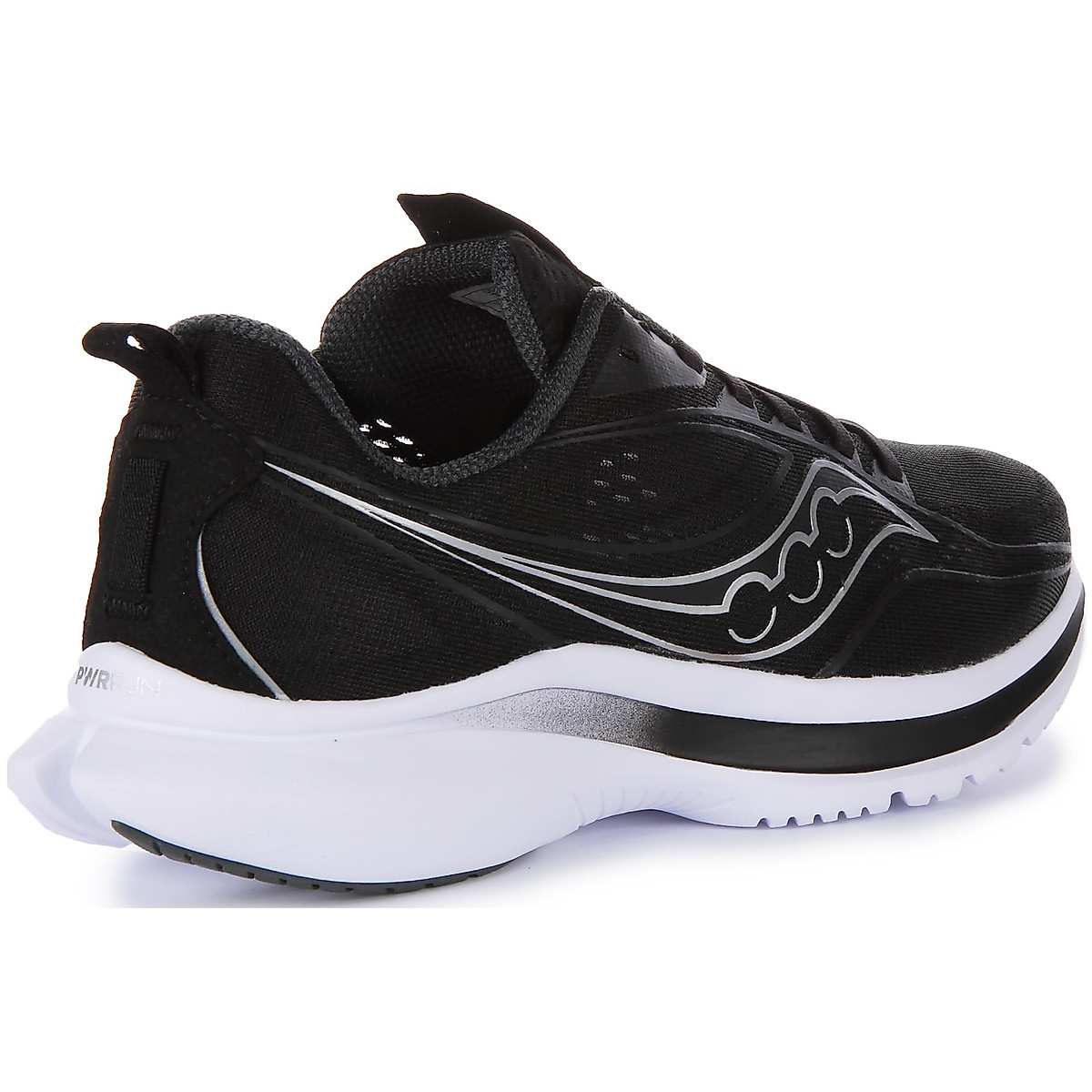 Saucony Women's Kinvara 13 Running Shoe, Black/Silver, 11.5 Wide