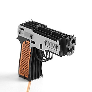 HUNGER Handmade 3D Pop Up Gun Sharpshooter Birthday Cards Creative Greeting Cards Papercraft (Q513202)