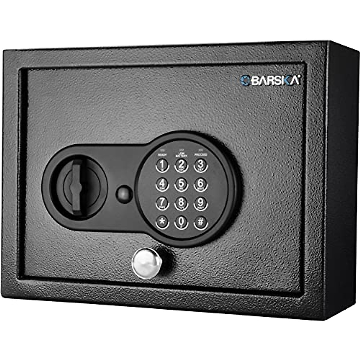 BARSKA AX13762 Top Opening Keypad Security Home Drawer Safe,Black, 0.21 Cu Ft