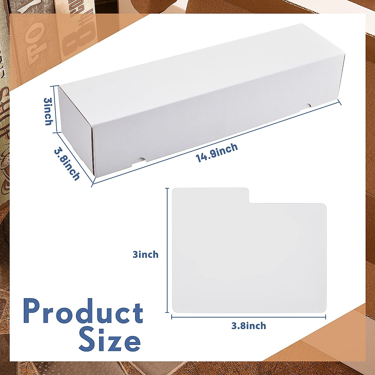 12 Pcs 800 Count Trading Card Storage Box Collectible Trading Card Cases with 50 Horizontal Trading Card Dividers, Plastic Divider Cards for Baseball Sport Game Playing Cards Collector