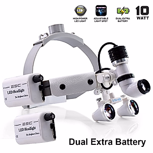 ESC Medicams Dental Headlight Loupe 10W Surgical LED Headlamp ENT Portable (123.001)