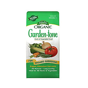 Espoma Organic Garden-Tone 3-4-4 Organic Fertilizer for Cool & Warm Season Vegetables and Herbs. Grow an Abundant Harvest of Nutritious and Flavorful Vegetables – 4 lb. Bag