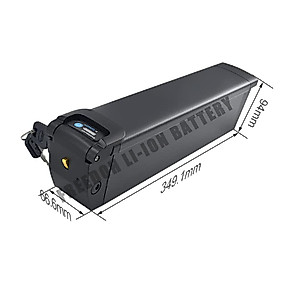 FREEDOH E-Bike Battery 48V 8Ah Down Tube Battery 48V Ebike Lithium Ion Battery High Power Li-ion Battery Pack for 400W Motor with Charger and BMS