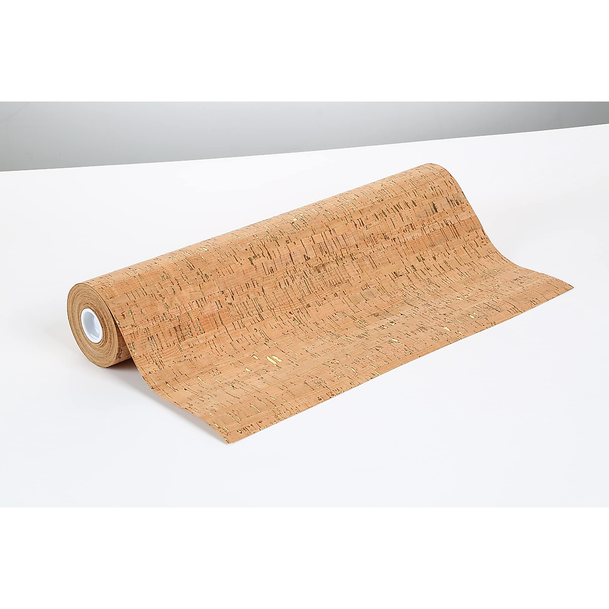 VISUAL CORK Thin Cork Fabric by The Yard Eco-Friendly Faux Leather Upholstery Fabric 17inch× 362inch (43cm× 920cm) Wallpapers Craft Materials