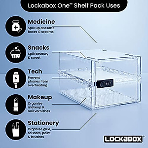 Lockabox One™ Shelf Pack 2.0 | New and Improved Design of Removable Shelves and Base Inserts One™ Products