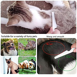 Multifunctional Pet Grooming Comb - Flea Removal, Tear Stain Remover for Dogs, Cats, Puppies, and Small Pets